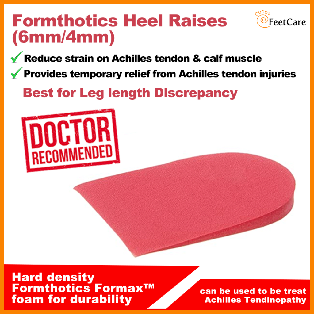 Formthotics Heel Lifts For Heel Raises (6mm/4mm) | Leg length ...